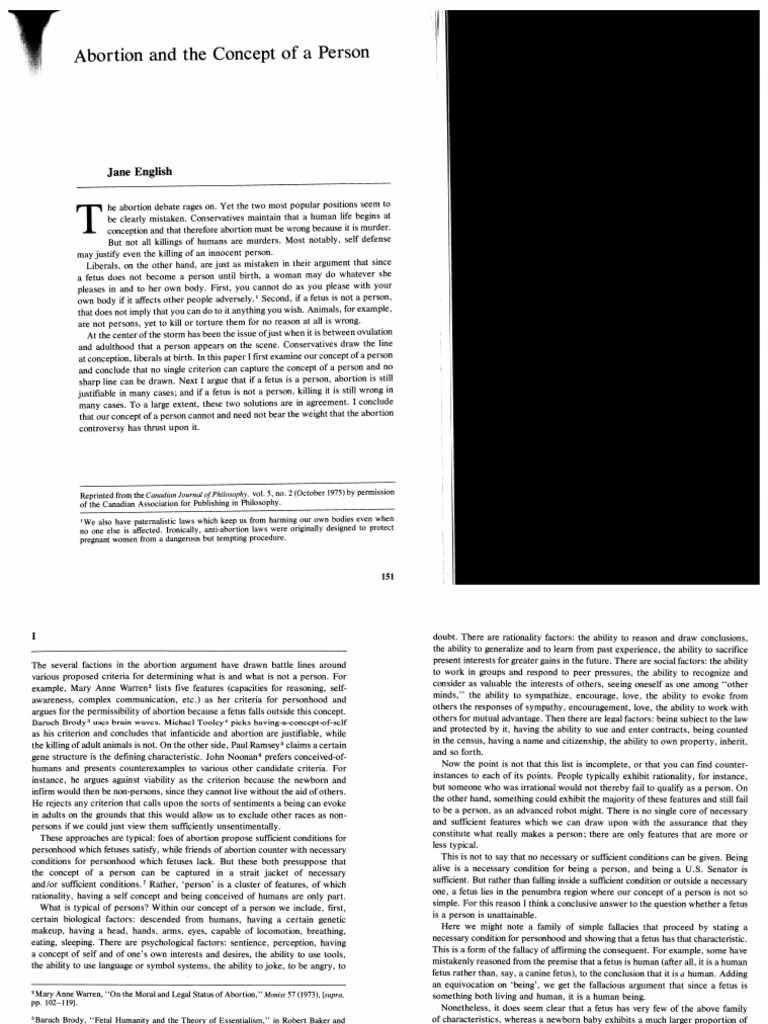 Abortion and Personhood Debate | PDF | Abortion | Reason