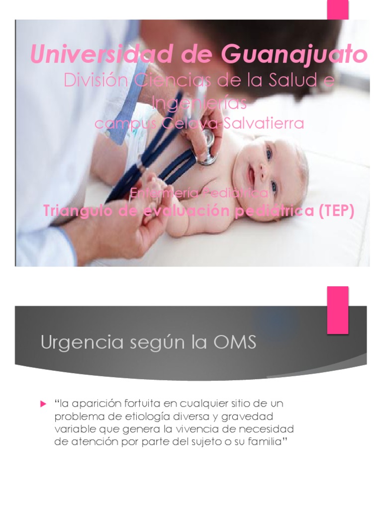 Evaluación Pediátrica: Triángulo TEP | PDF