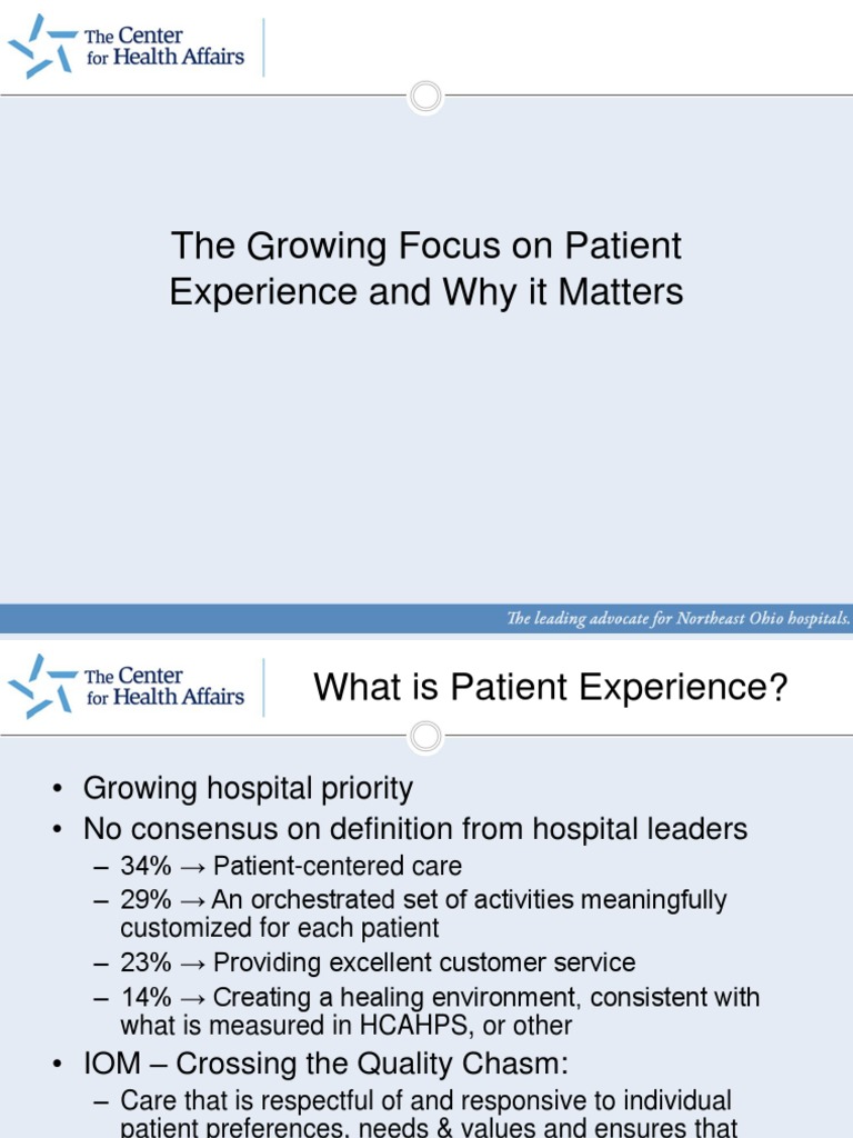 Patient Experience | PDF | Hospital | Patient