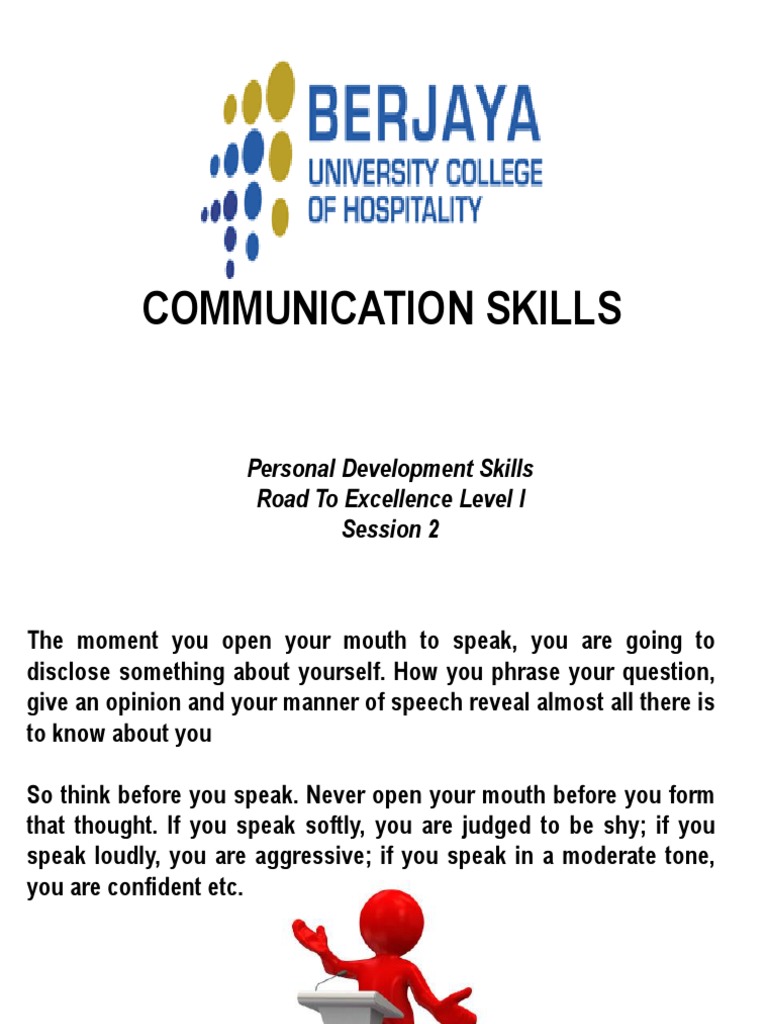 Communication Skills: Personal Development Skills Road To Excellence ...