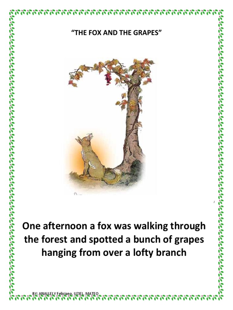 The Fox and The Grapes | PDF