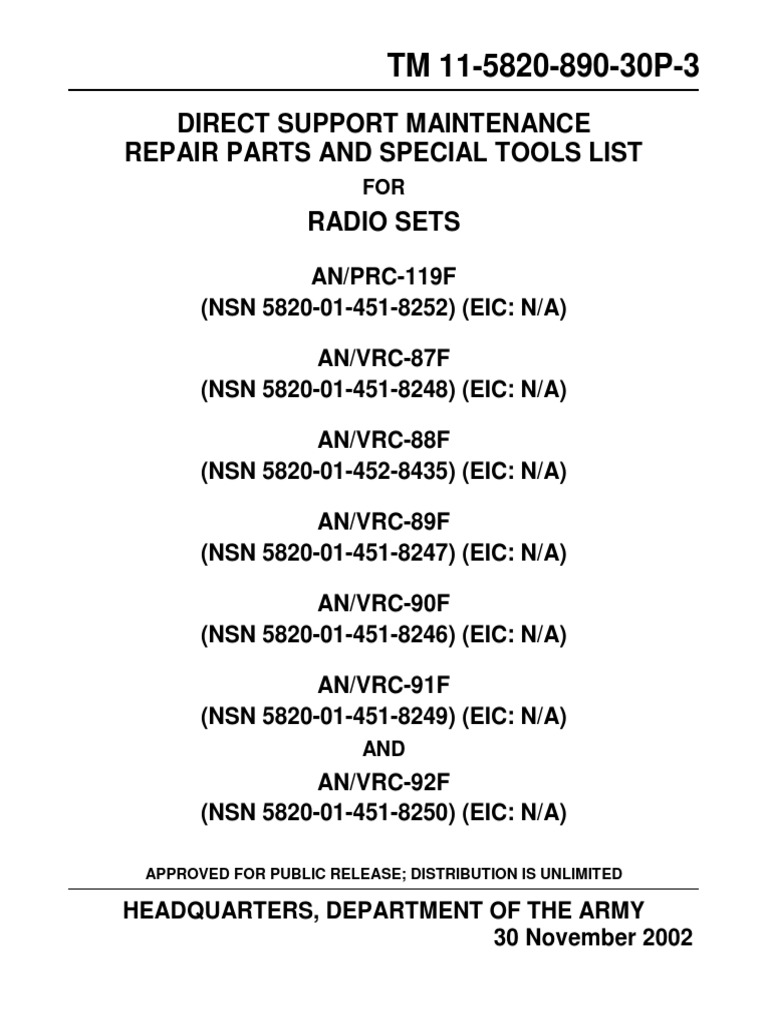 TM-11-5820-890-30P-3 (R45543) | PDF | Electrical Wiring | Manufactured ...