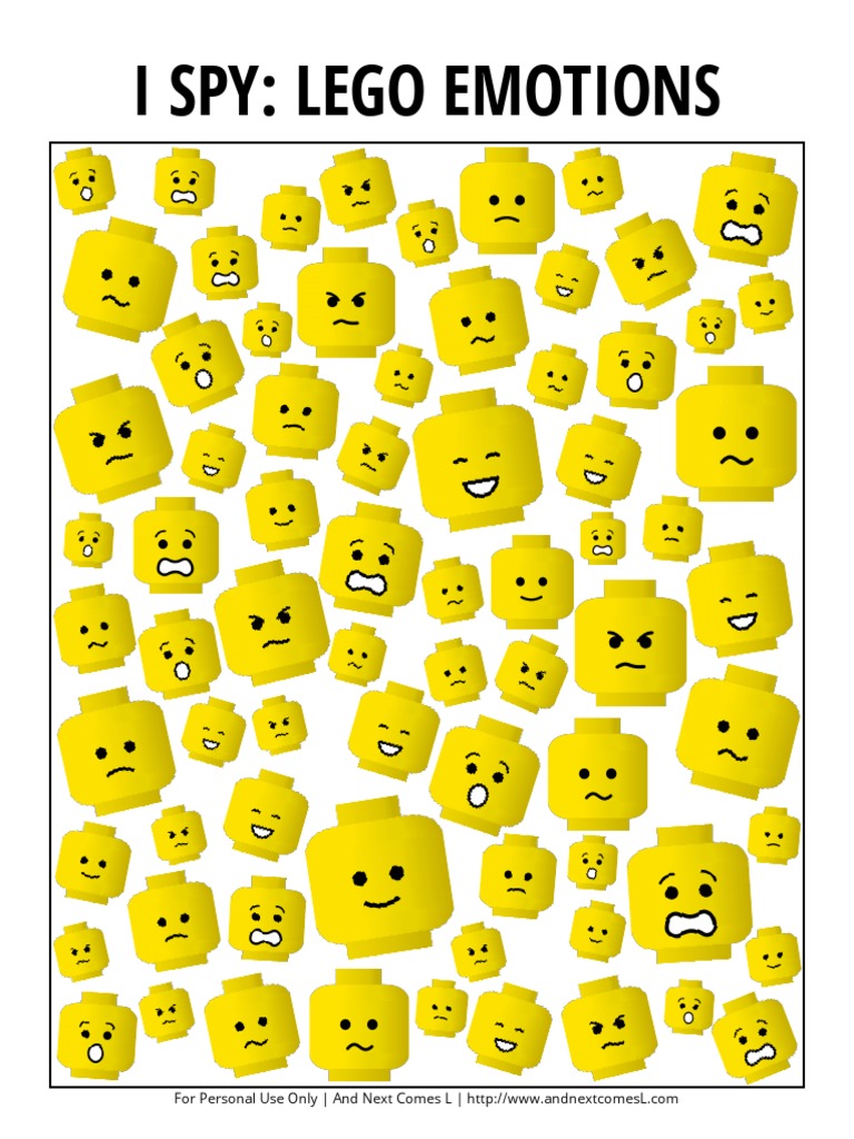 Lego Emotions I Spy PDF | PDF