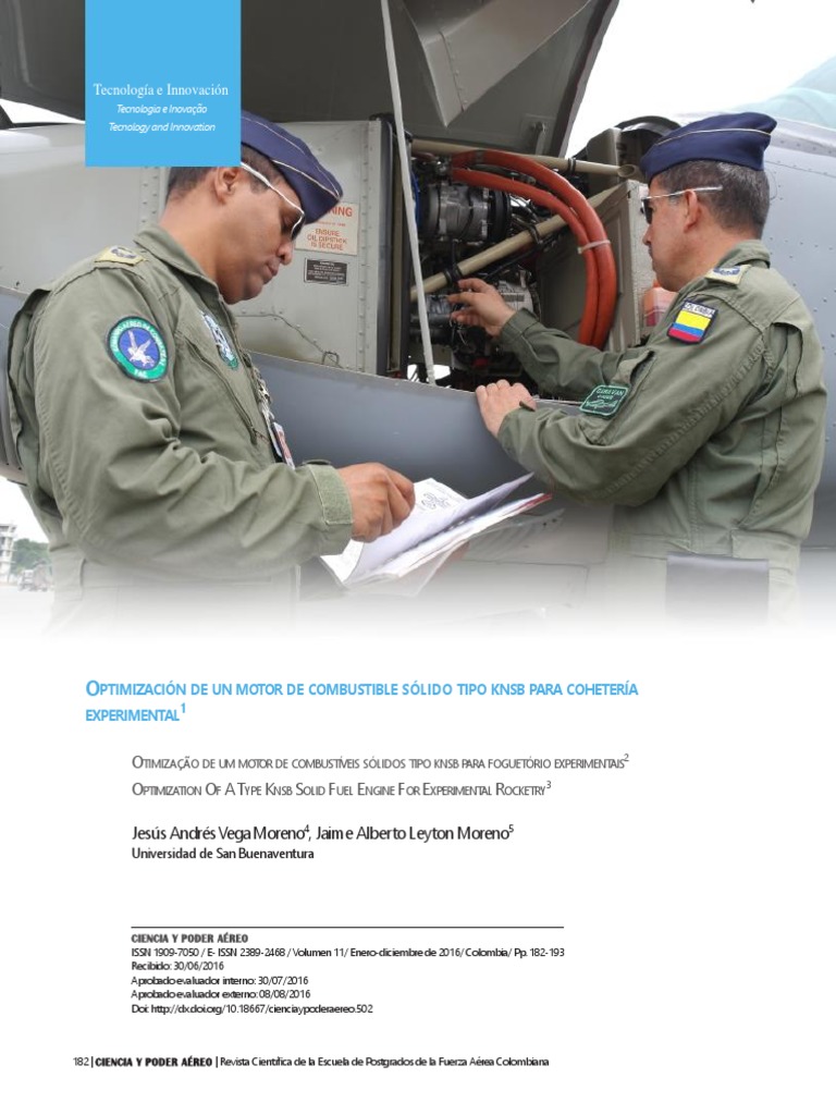 Combustible Solido | PDF | Motor de cohete | Boquilla
