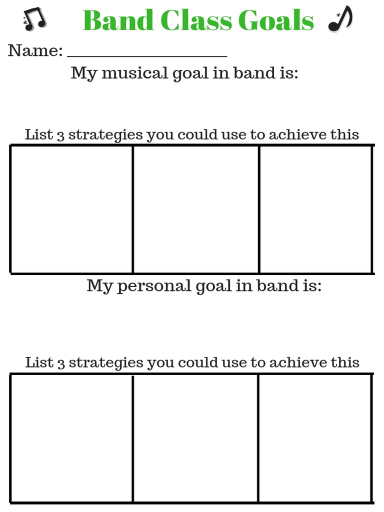 Band Class Goals | PDF