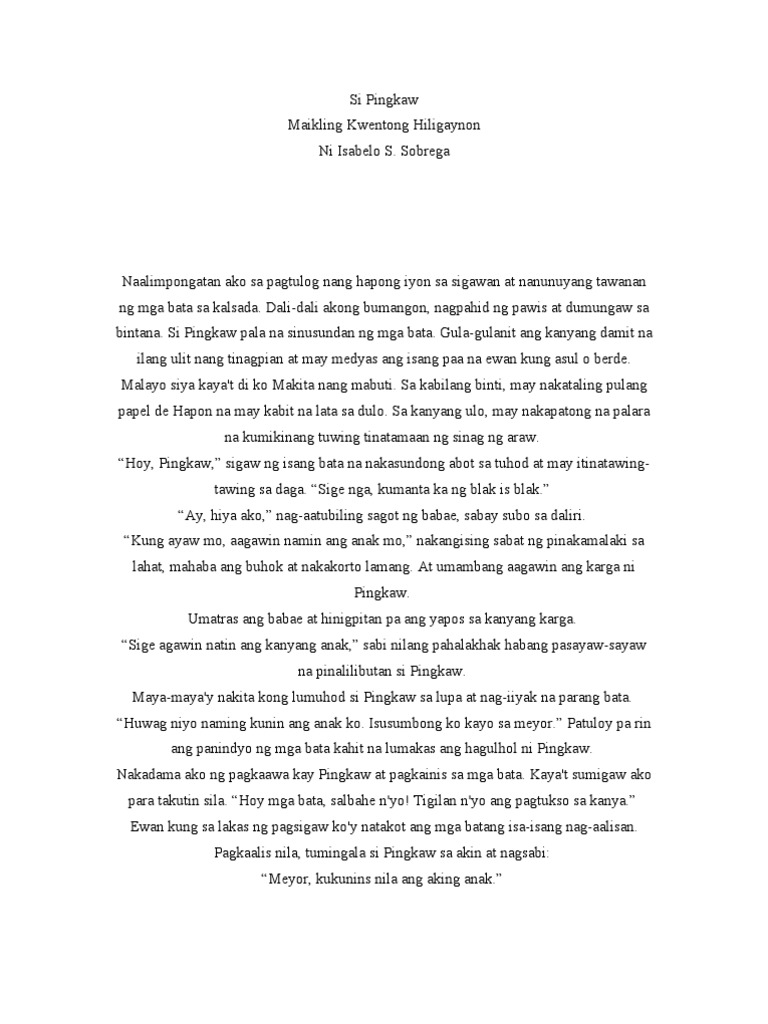 Si Pingkaw | PDF