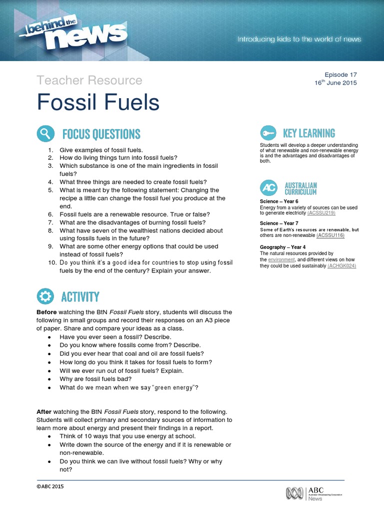 Fossilfuels | PDF | Fuels | Fossil Fuels