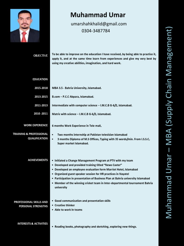 CV Format | PDF | Career & Growth