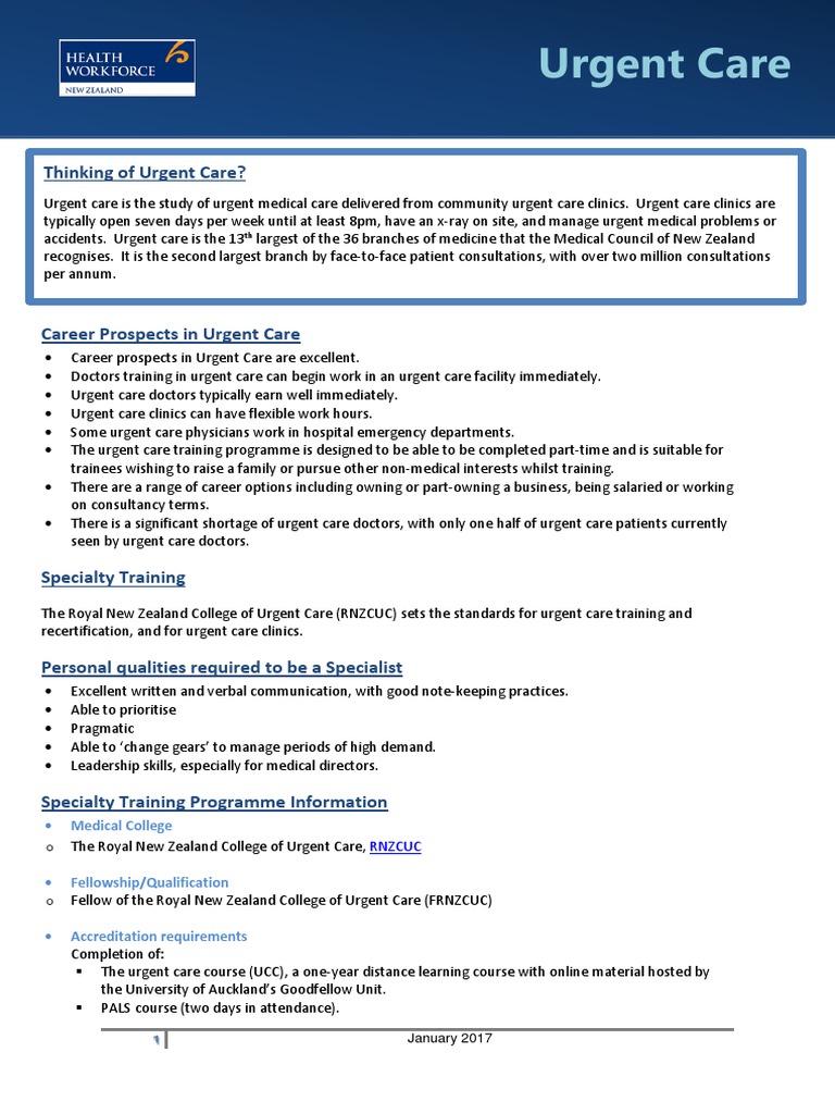 Urgent Care | PDF | Urgent Care | Specialty (Medicine)