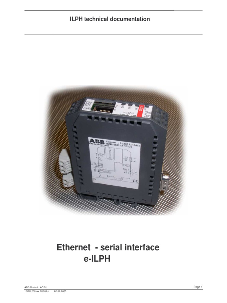 ABB Serial Data Documentation PDF | PDF | Port (Computer Networking ...