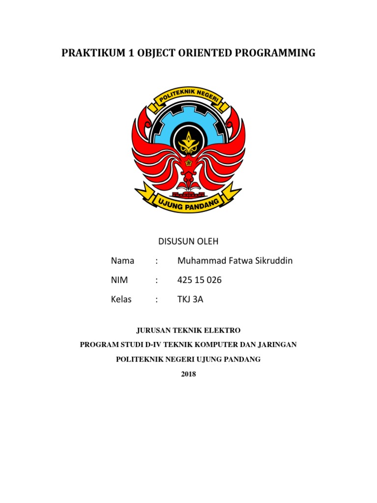 Praktikum 1 Object Oriented Programming | PDF