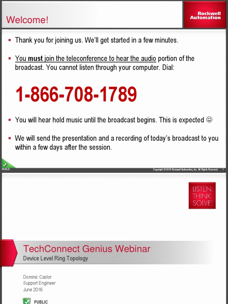 Expo DLR Rockwell | PDF | Network Topology | Network Switch
