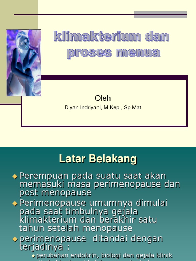 Menopause dan Proses Menua pada Wanita | PDF
