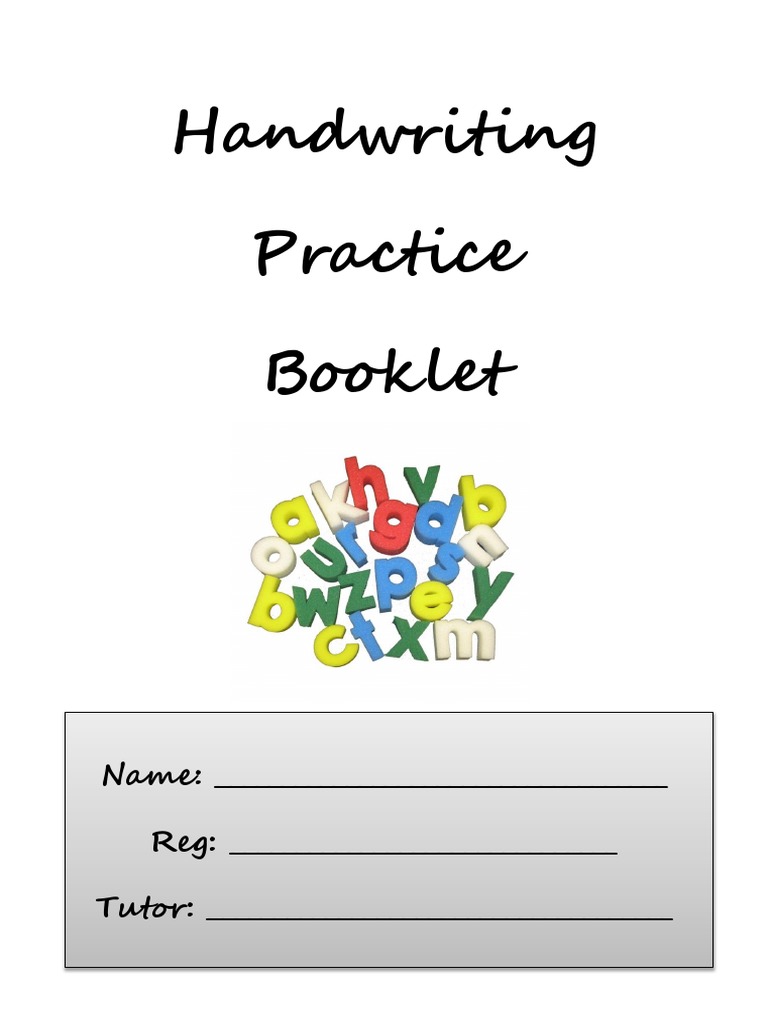 Handwritting Practice Booklet | PDF