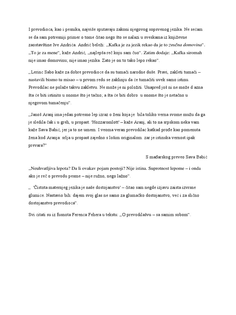 Andrija Jonic Refren | PDF