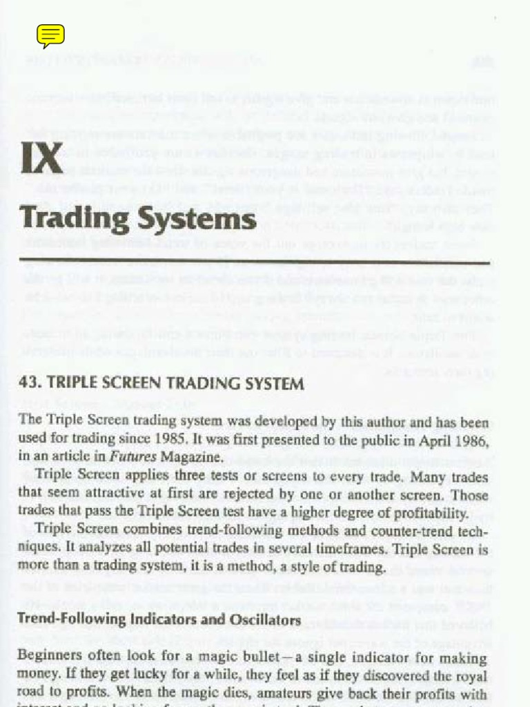 Alexander Elder - Triple Screen Trading System | PDF