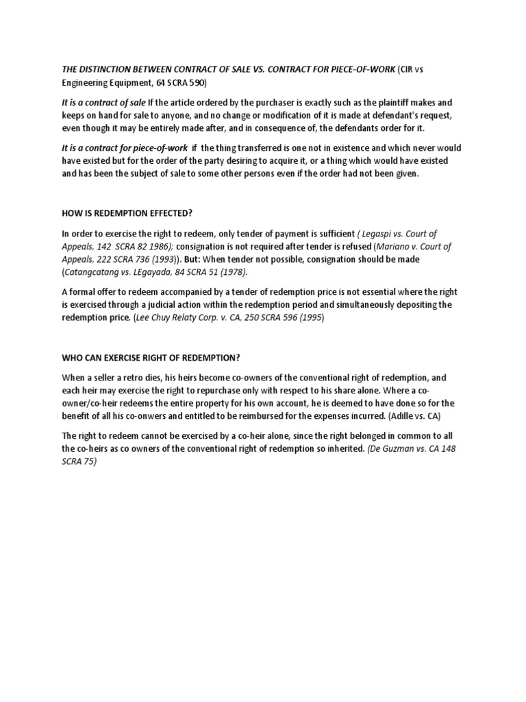 Legal Contracts & Redemption Rights | PDF | Finance & Money Management
