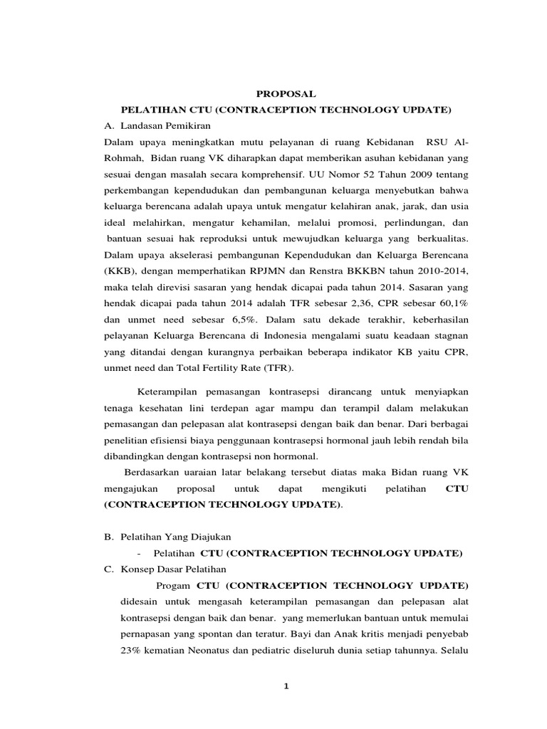 Proposal Ctu | PDF