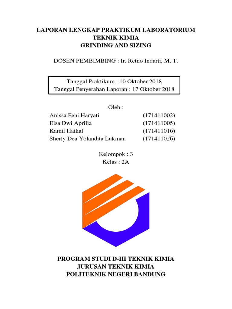 Laporan Lengkap Grinding and Sizing | PDF