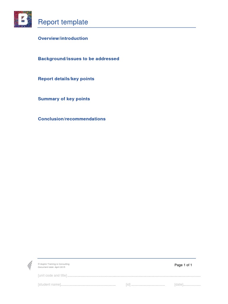 BSBWHS401 Report Template | PDF