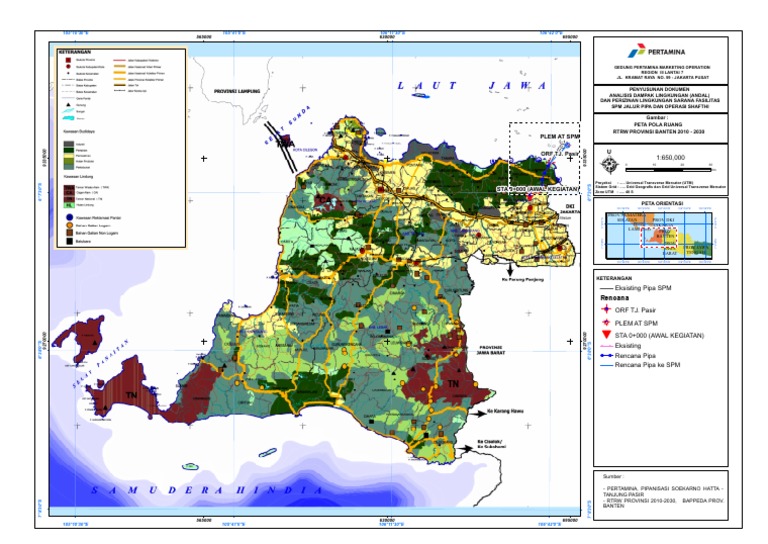 Peta Pola RTRW Provinsi Banten 2010-2030 | PDF