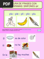 Oraciones con sinfones /pr/ | PDF
