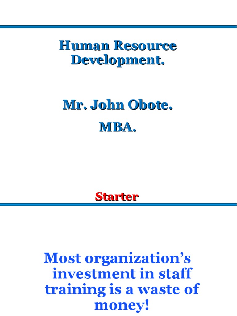 Challenges of HRD | PDF | Human Resource Management | Human Capital
