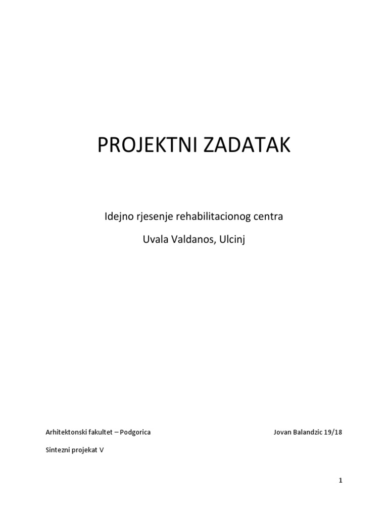 OG Projektni Zadatak | PDF