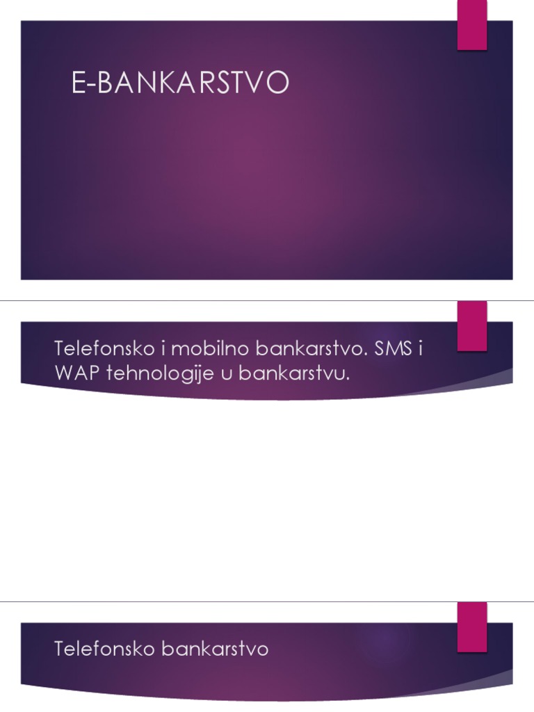 E Bankarstvo | PDF