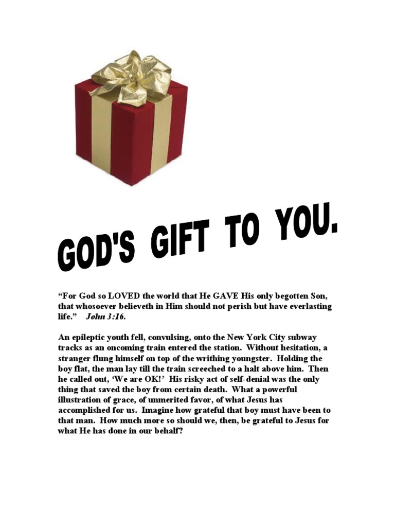 God's Gift To You. | PDF