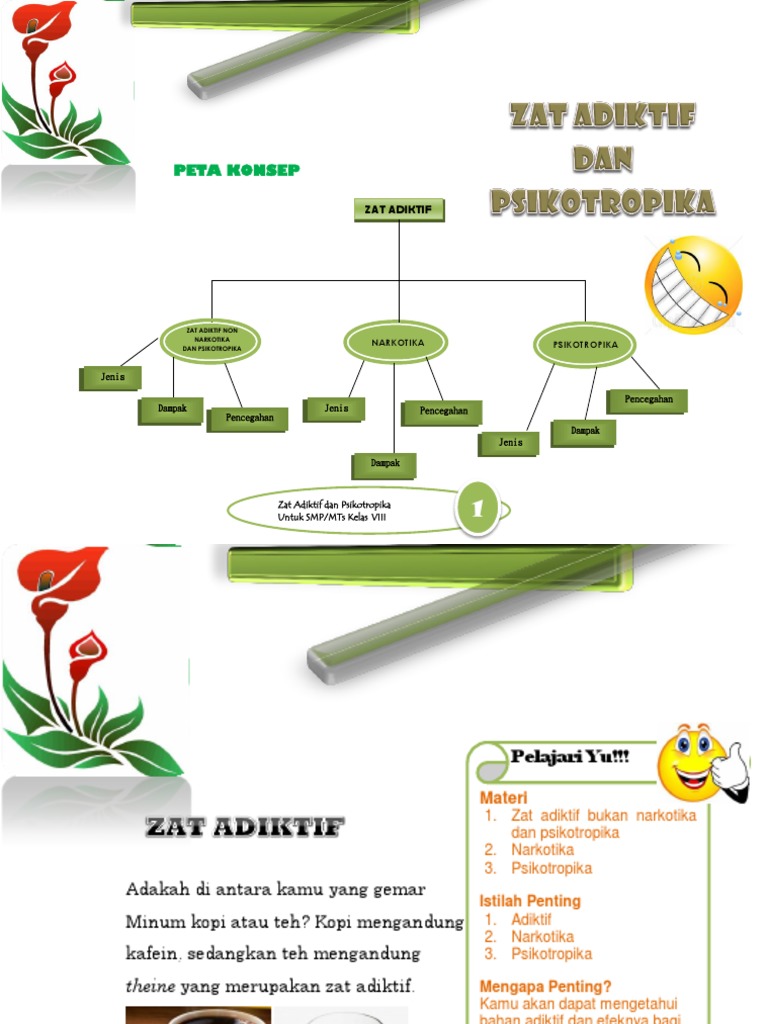 Zat Adiktif Dan Psikotropika PDF | PDF | Pengembangan Diri