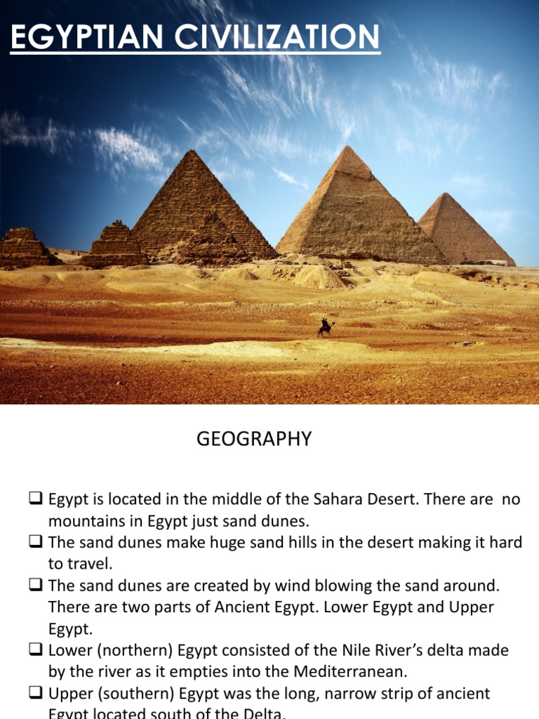 Overview of Egyptian Civilization | PDF | Ancient Egypt | Egypt
