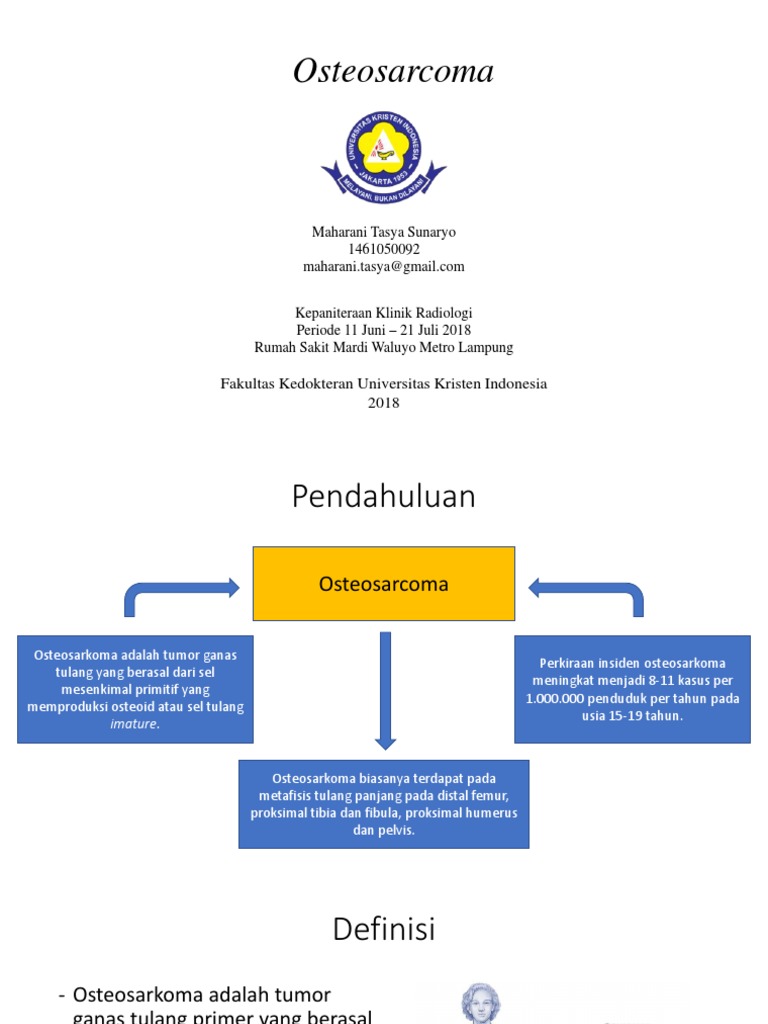 Referat Osteosarcoma | PDF