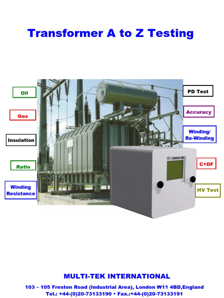 Transformer A To Z Testing-Ready Catalogue | PDF | Direct Current ...