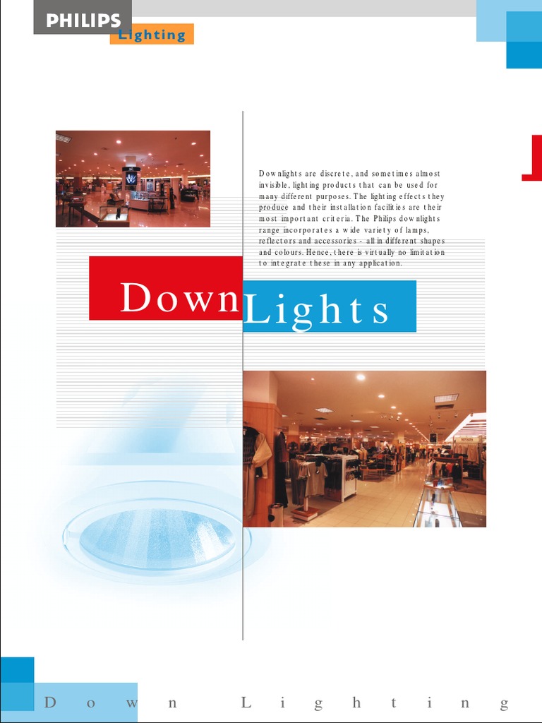 Philips Downlight PDF | PDF | Incandescent Light Bulb | Mirror