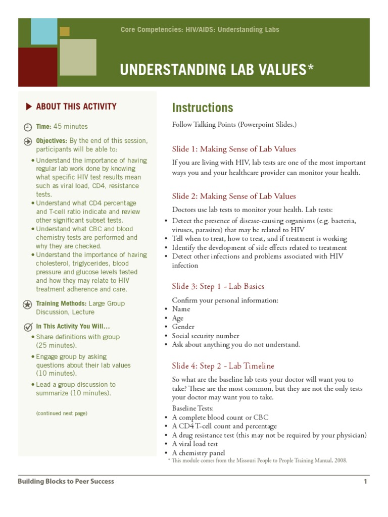 Understanding Lab Values : Instructions | PDF | Cardiovascular Diseases | Cholesterol