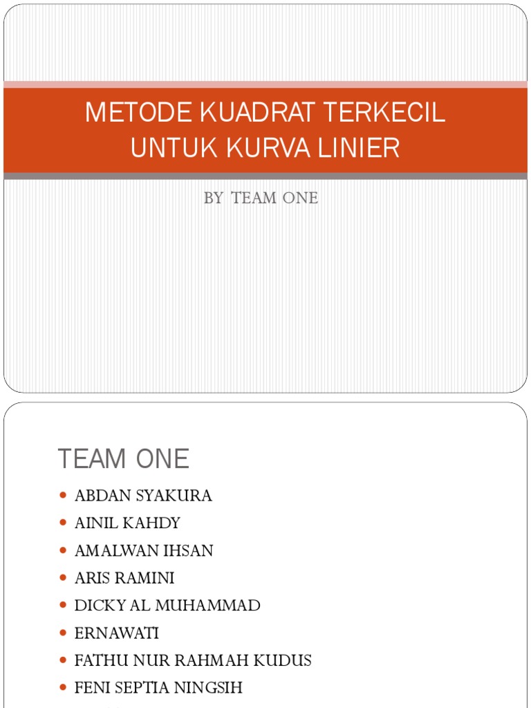 Metode Kuadrat Terkecil Okkkkkeeeeee | PDF