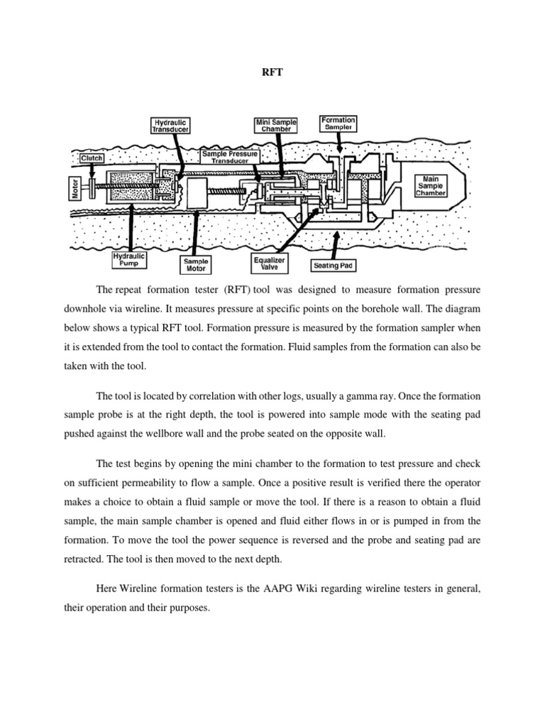 RFT | PDF | Geotechnical Engineering | Pressure