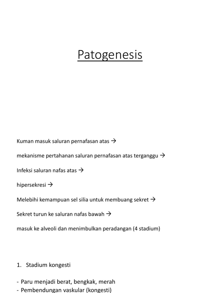Patogenesis Infeksi Saluran Pernapasan | PDF
