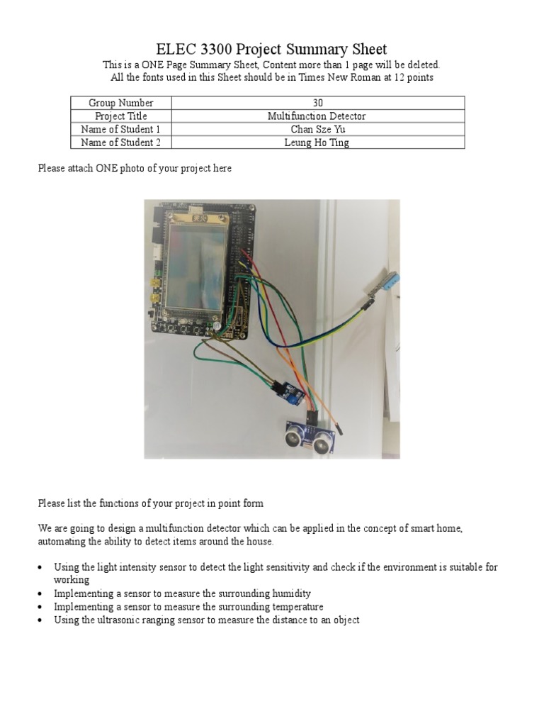 ProjectSummary GP30 | PDF