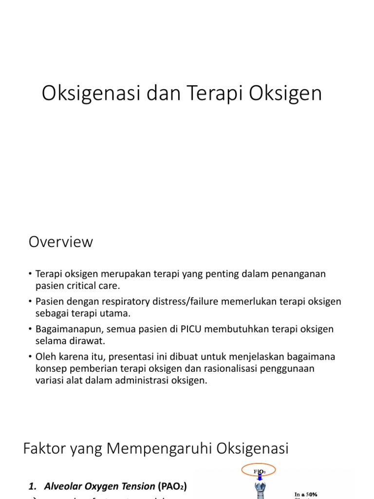 Oksigenasi Dan Terapi Oksigen | PDF