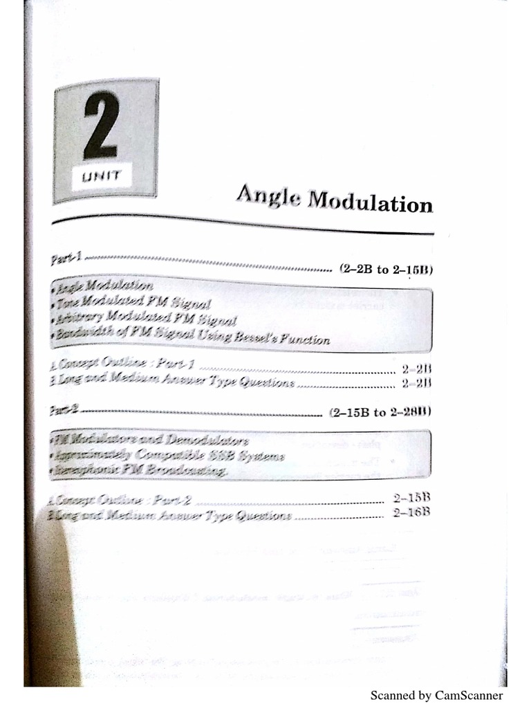 Angle Modulation | PDF