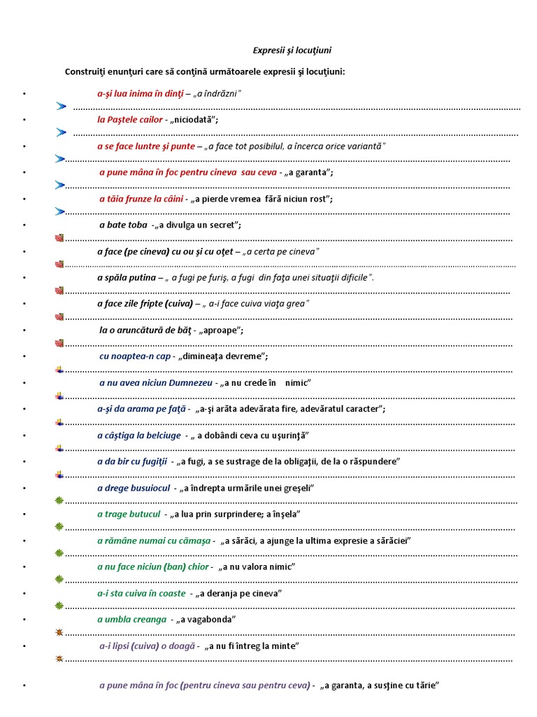 Expresii Si Locutiuni | PDF