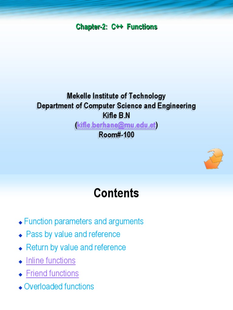Chapter 2 Functions Pdf Parameter Computer Programming Subroutine