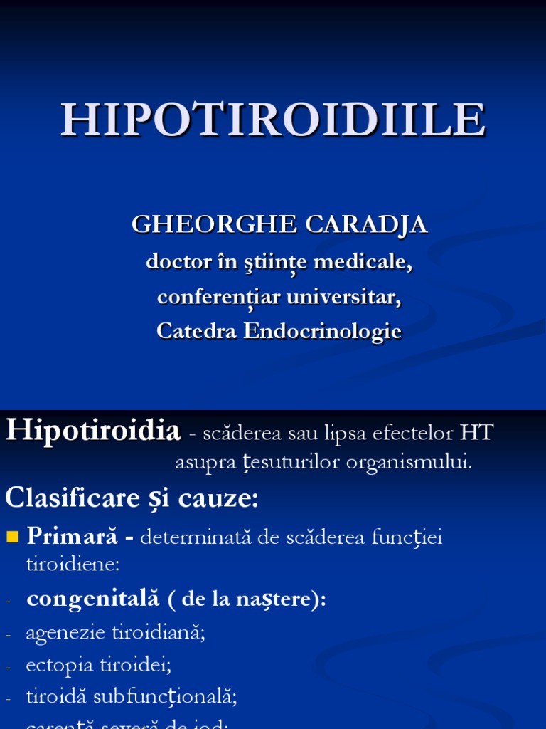 HIPOTIROIDIILEsd | PDF