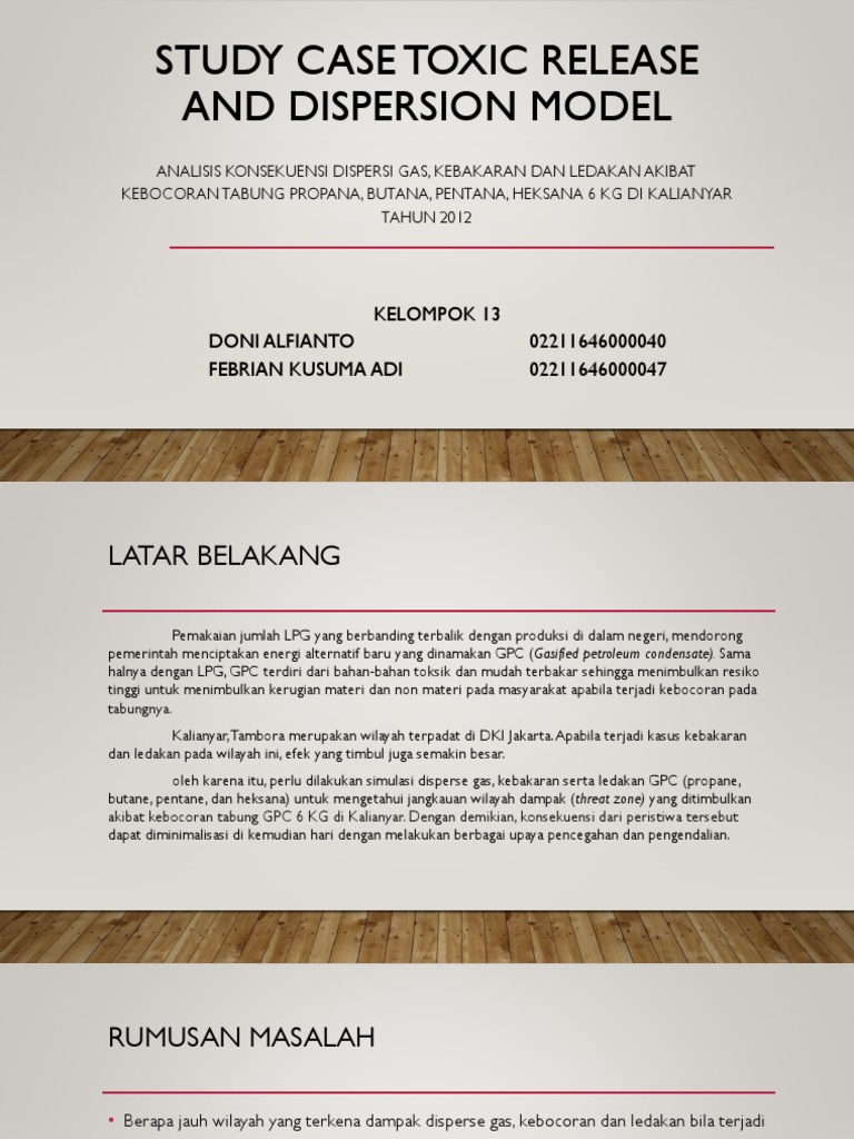 Toxic Release and Dispersion Model | PDF