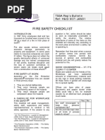 Fire Safety Toolbox Talk | PDF
