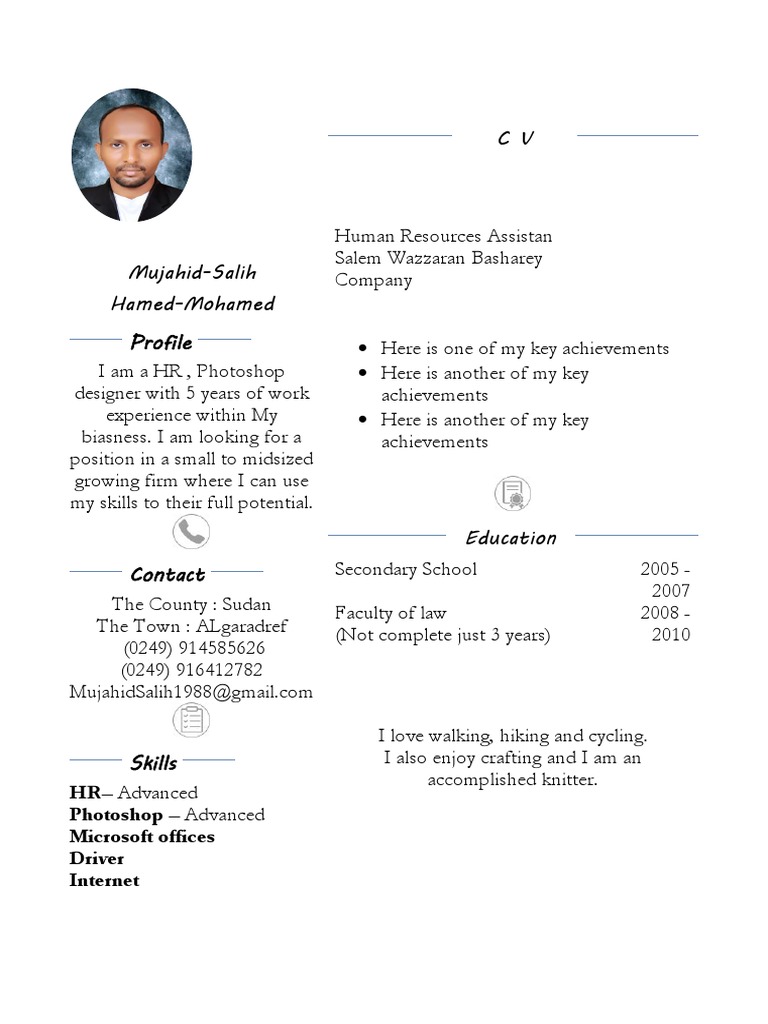 HR and Photoshop Designer CV | PDF | Career & Growth | Business