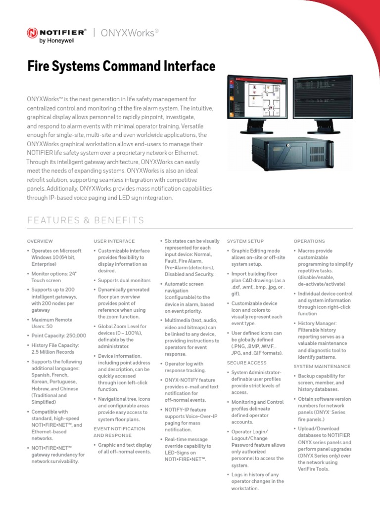 DOC-02-080 RevD HON OnyxWorks Datasheet 1 2 | PDF | Graphical User ...