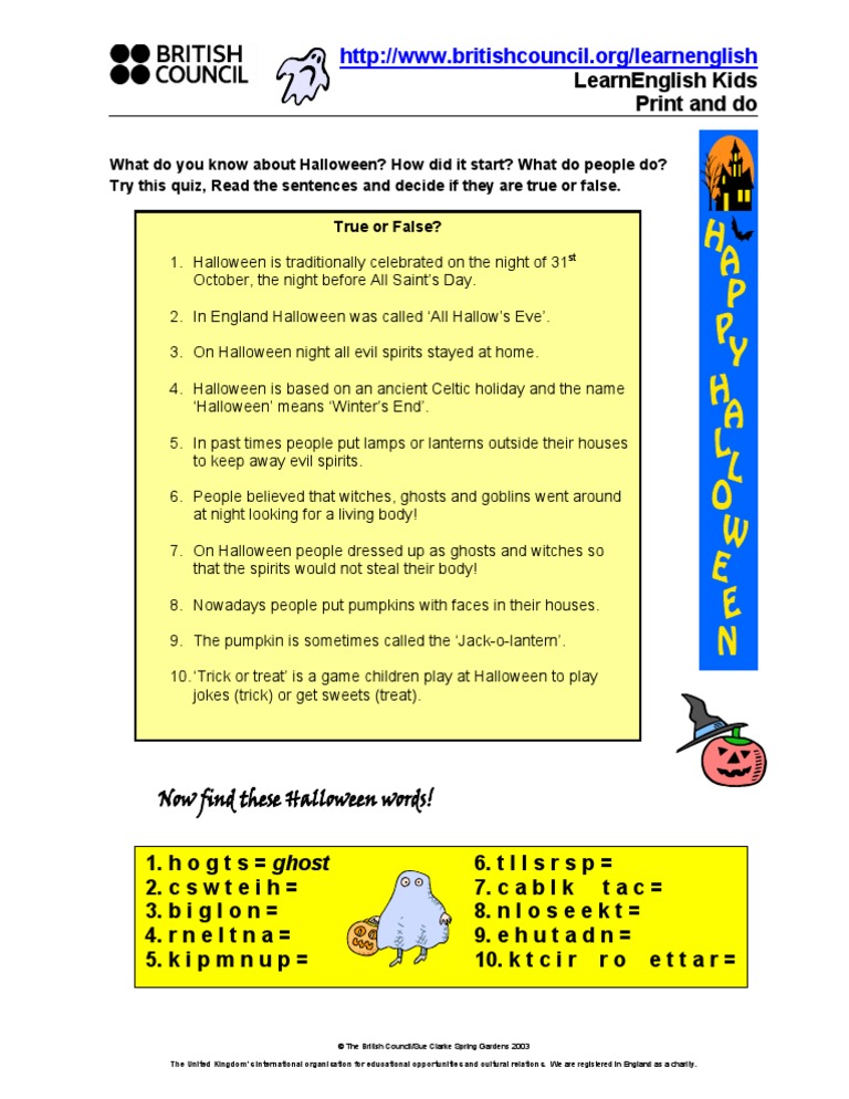 Kids Print History Halloween | PDF
